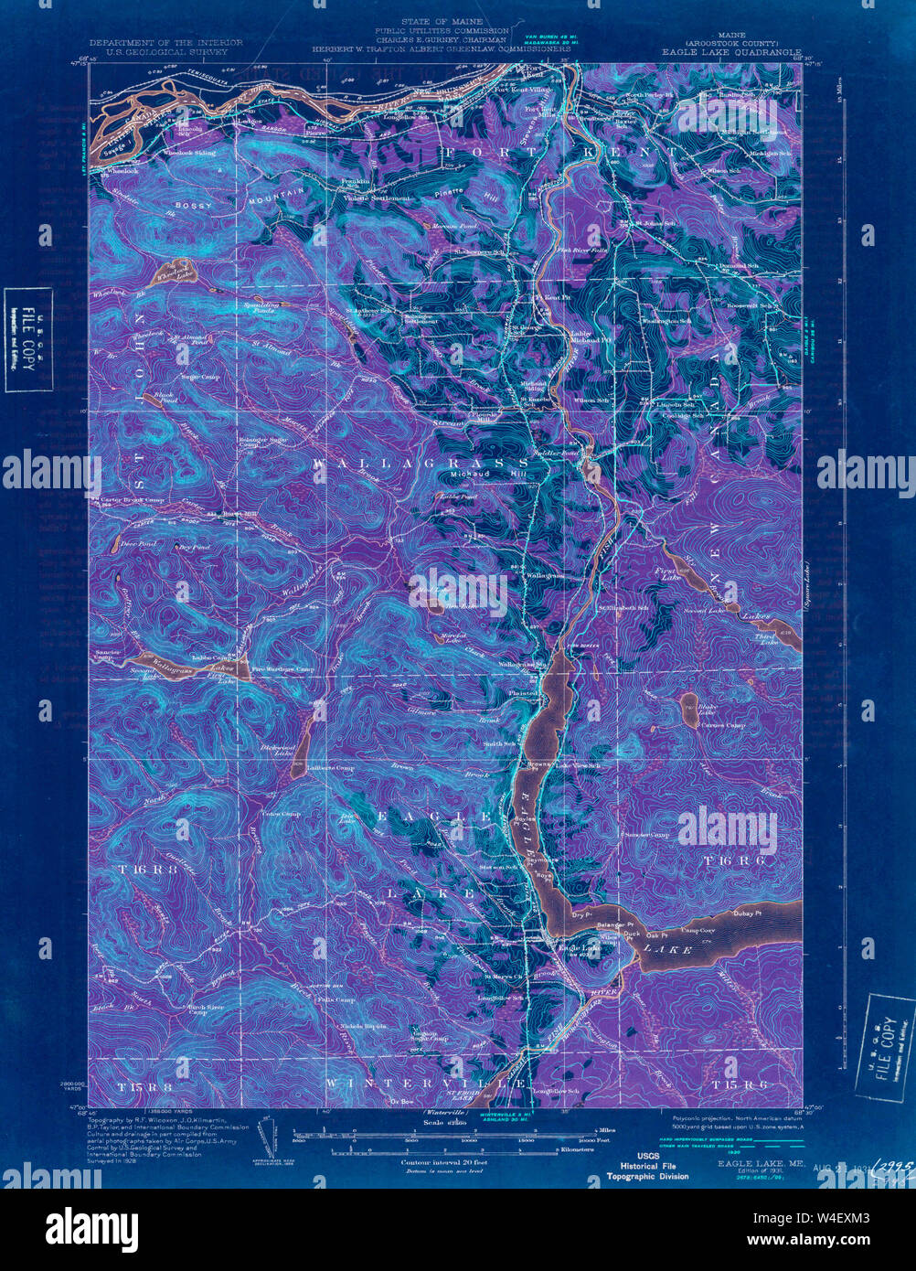 Eagle lake map hi-res stock photography and images - Alamy