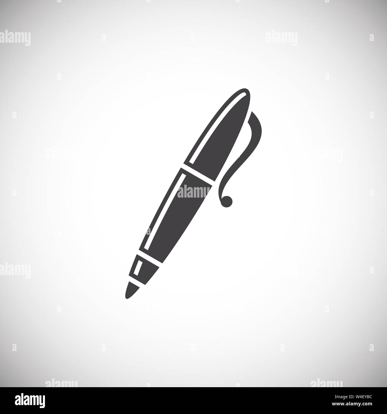 Pen icon on background for graphic and web design. Simple illustration ...