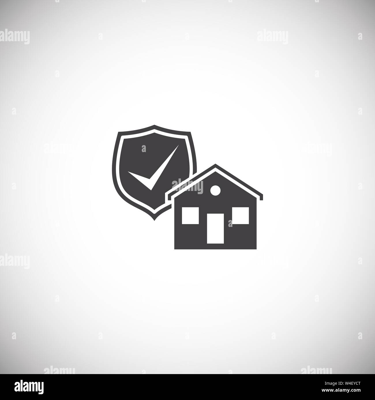 Insurance related icon on background for graphic and web design. Simple ...