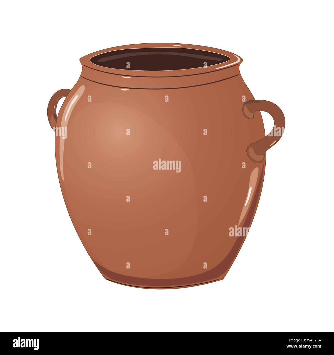 Volumetric drawing of the Jug. Ceramic tableware, jug . Isolated, white ...