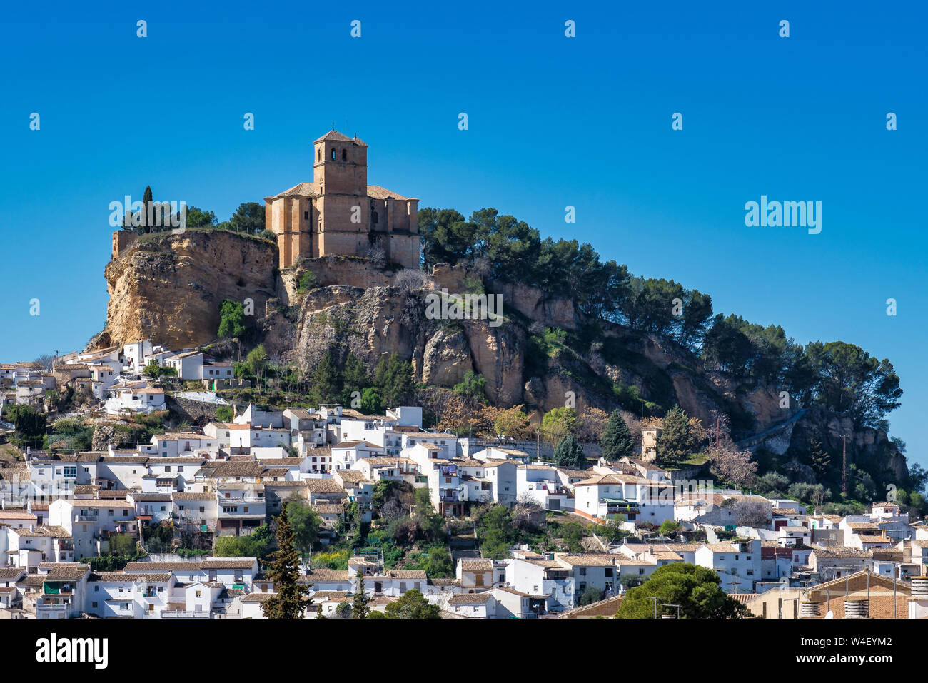 The spectacular Spanish town of Montefrio with its whitewashed houses ...