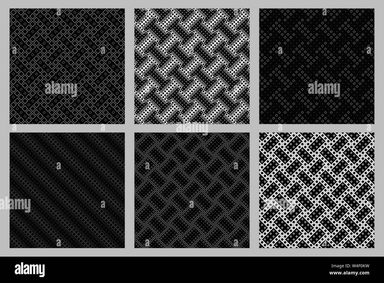 Square pattern background set - abstract vector graphic from diagonal squares Stock Vector Image ...