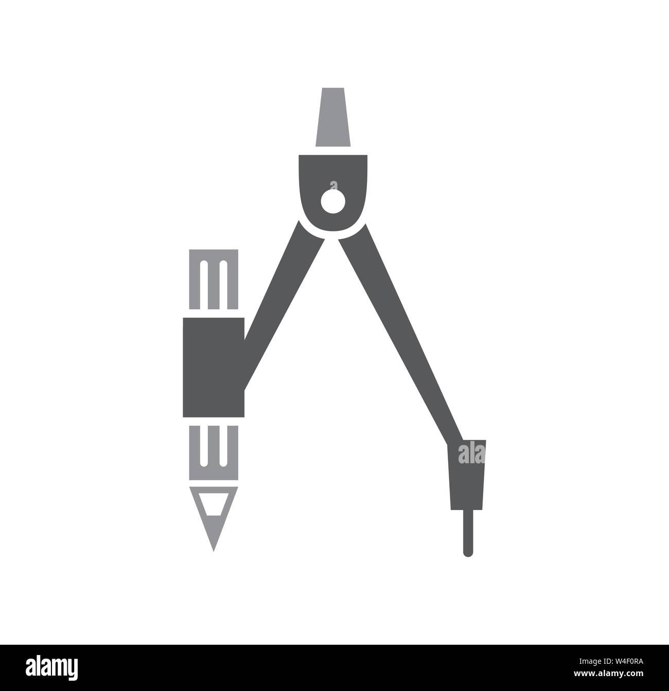 Measuring tool icon on background for graphic and web design. Simple ...