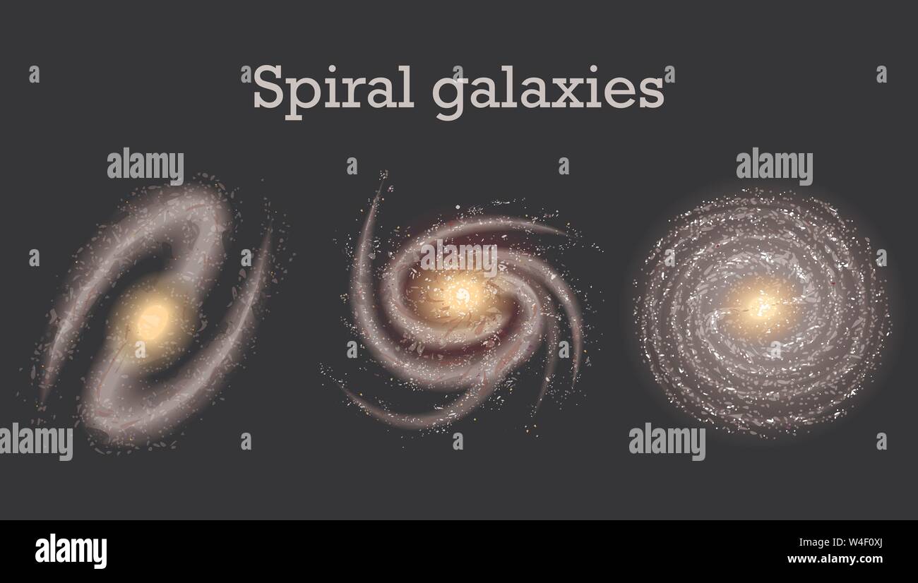 Beautiful galaxies Stock Vector Images - Alamy