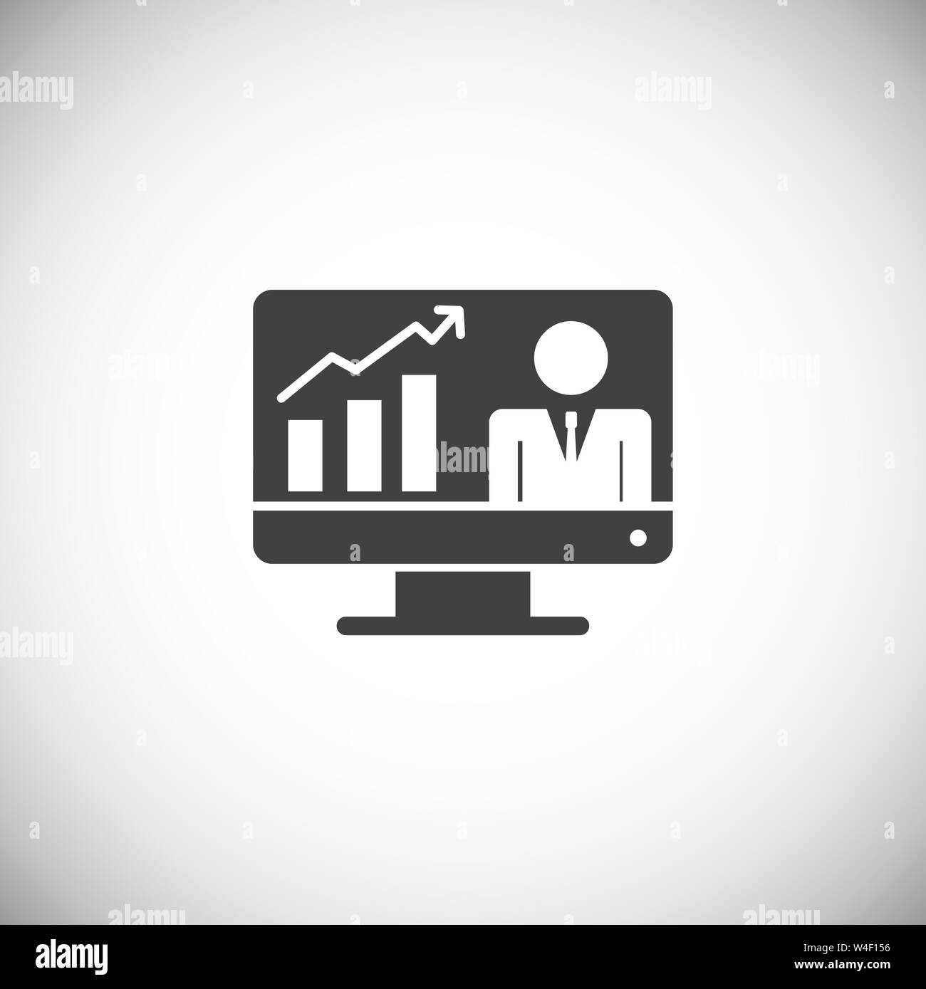 Business person icon on background for graphic and web design. Simple ...