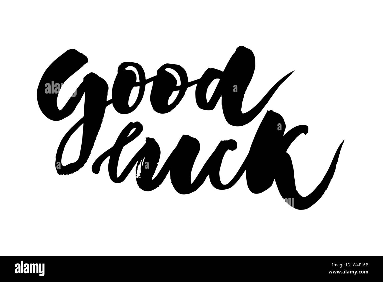 Good luck card Black and White Stock Photos & Images - Alamy