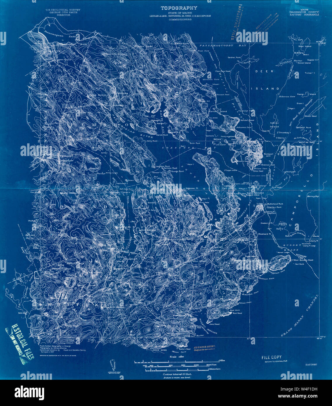 Maine USGS Historical Map Eastport 807484 1907 48000 Inversion ...