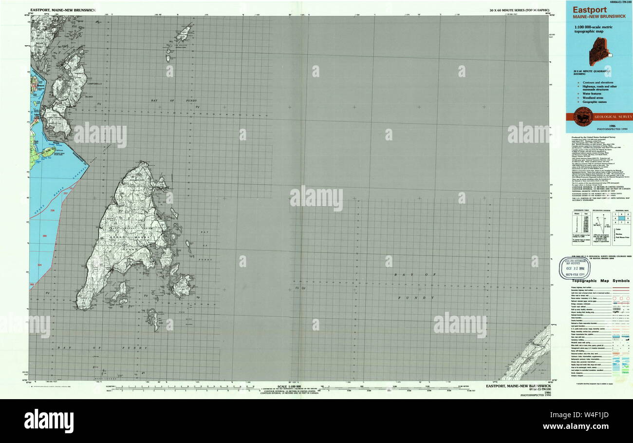 Eastport map hi-res stock photography and images - Alamy