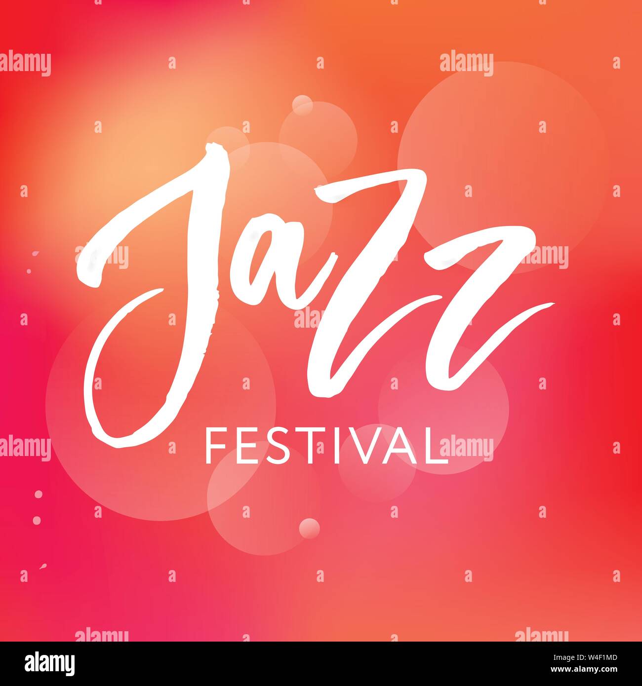 Jazz festival text lettering calligraphy black phrase gold Stock Vector ...