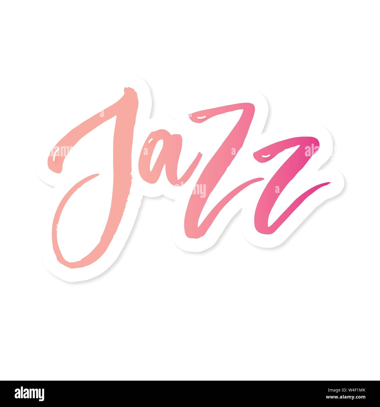 Jazz festival text lettering calligraphy black phrase gold Stock Vector ...