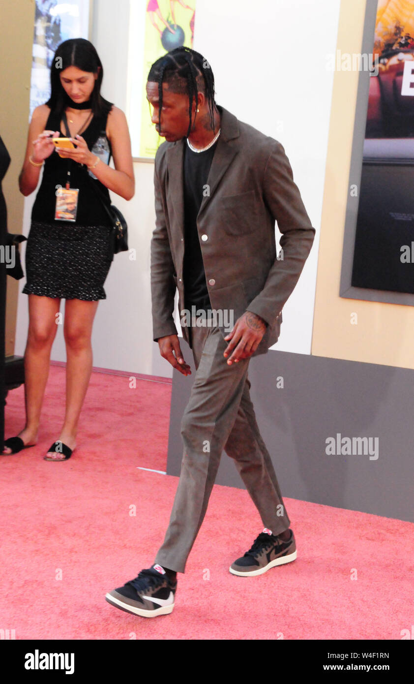 Hollywood, California, USA 22nd July 2019 Rapper Travis Scott attends ...
