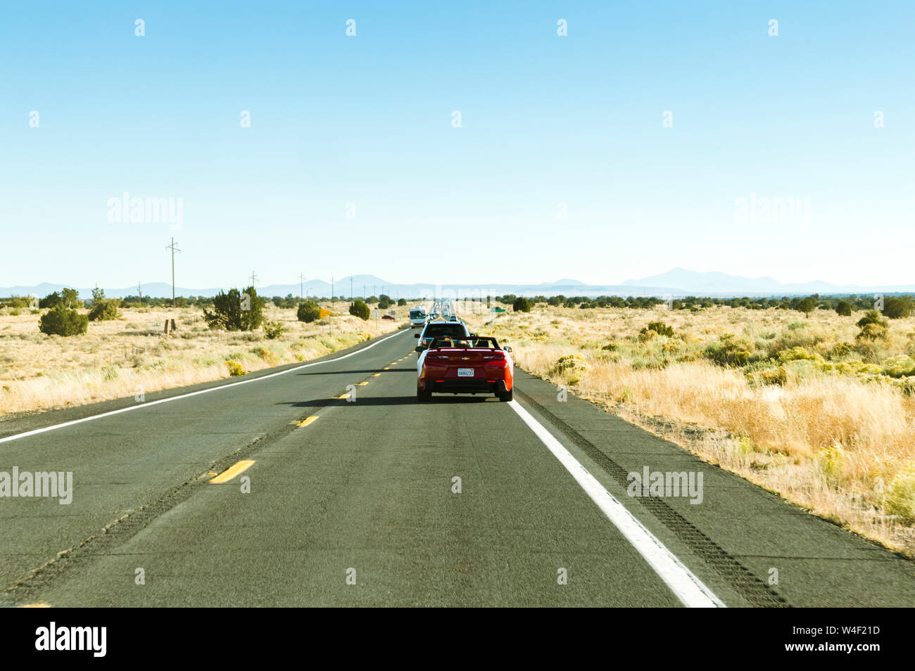 Car red route hi-res stock photography and images - Alamy