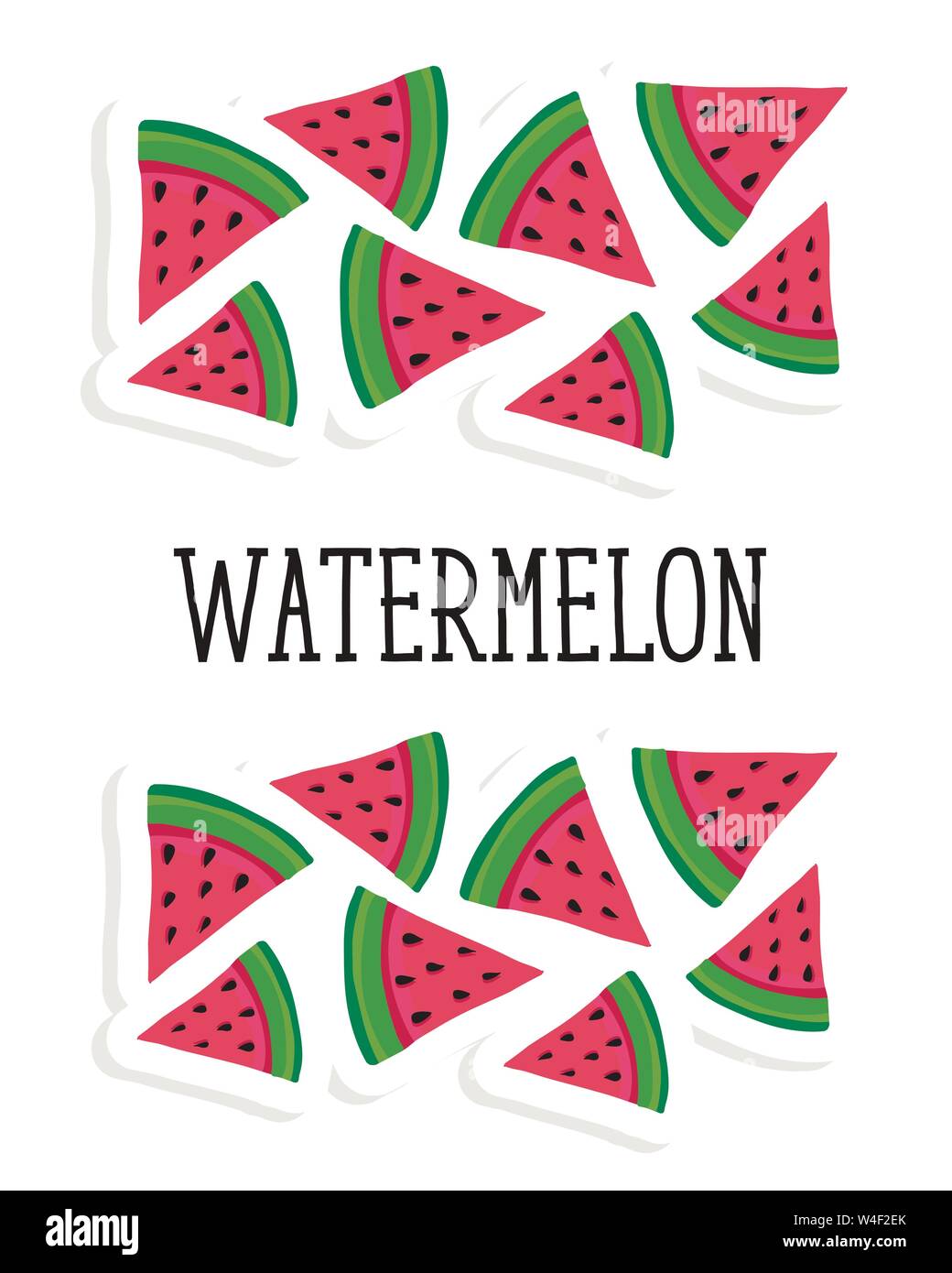 Watermelonbackground Cut Out Stock Images & Pictures - Alamy