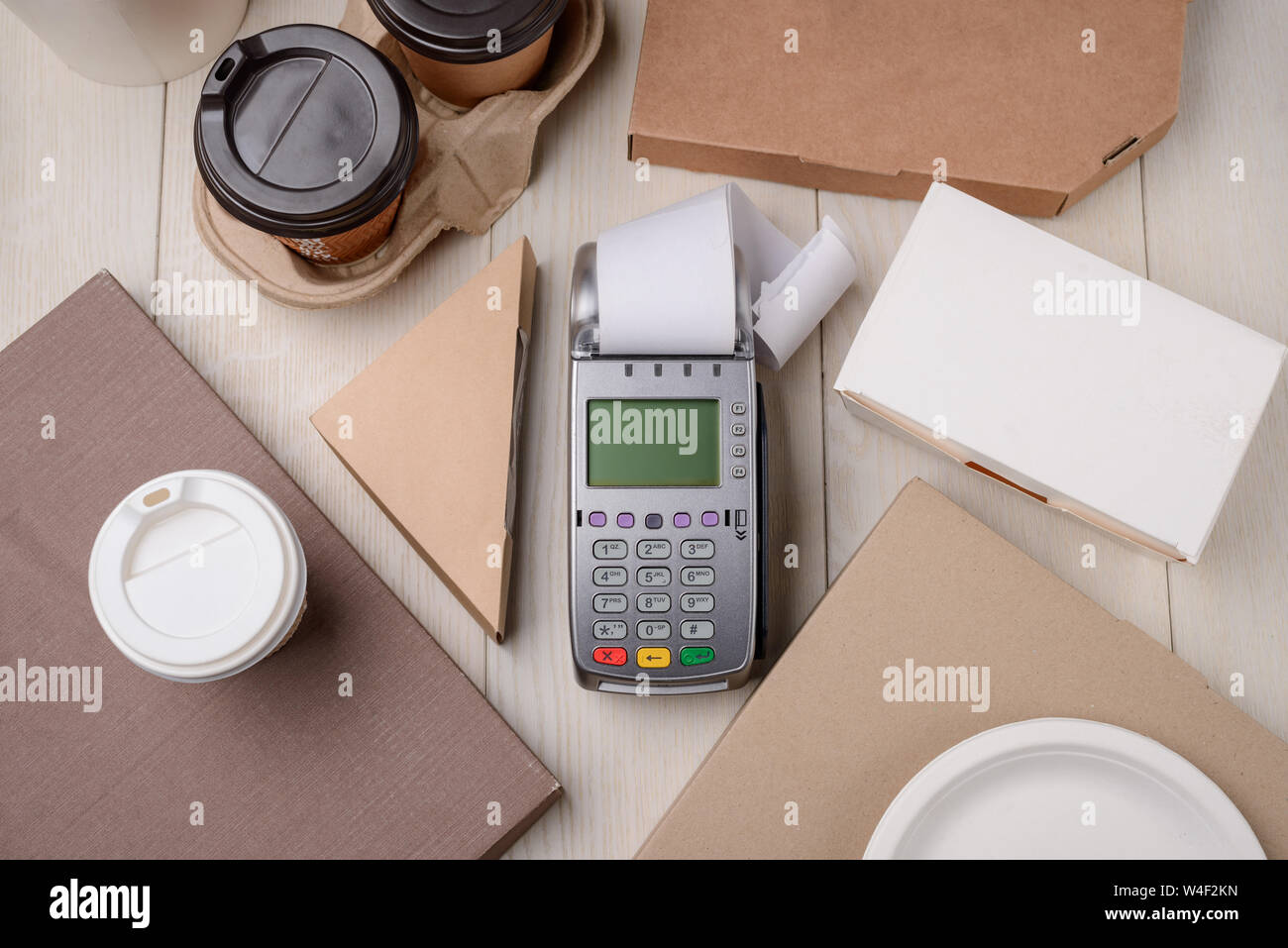 Payment bank terminal paper hi-res stock photography and images - Alamy