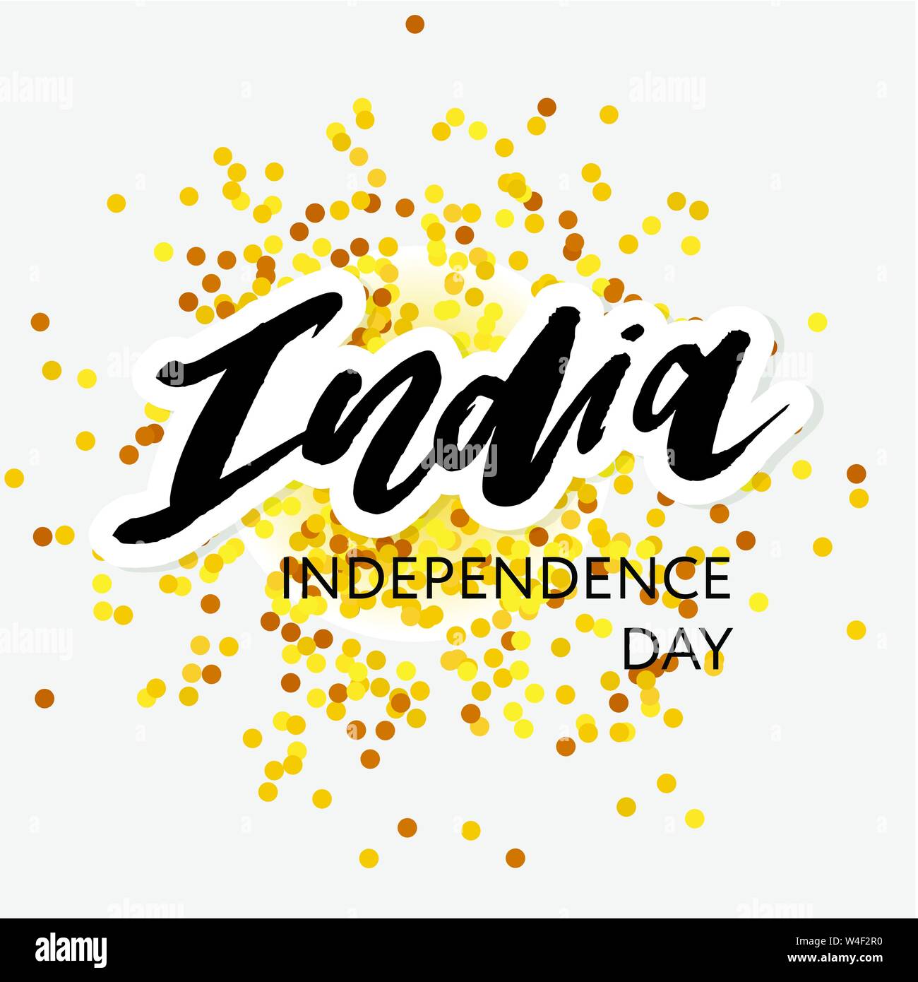 Indian independence day lettering ashoka hi-res stock photography and ...