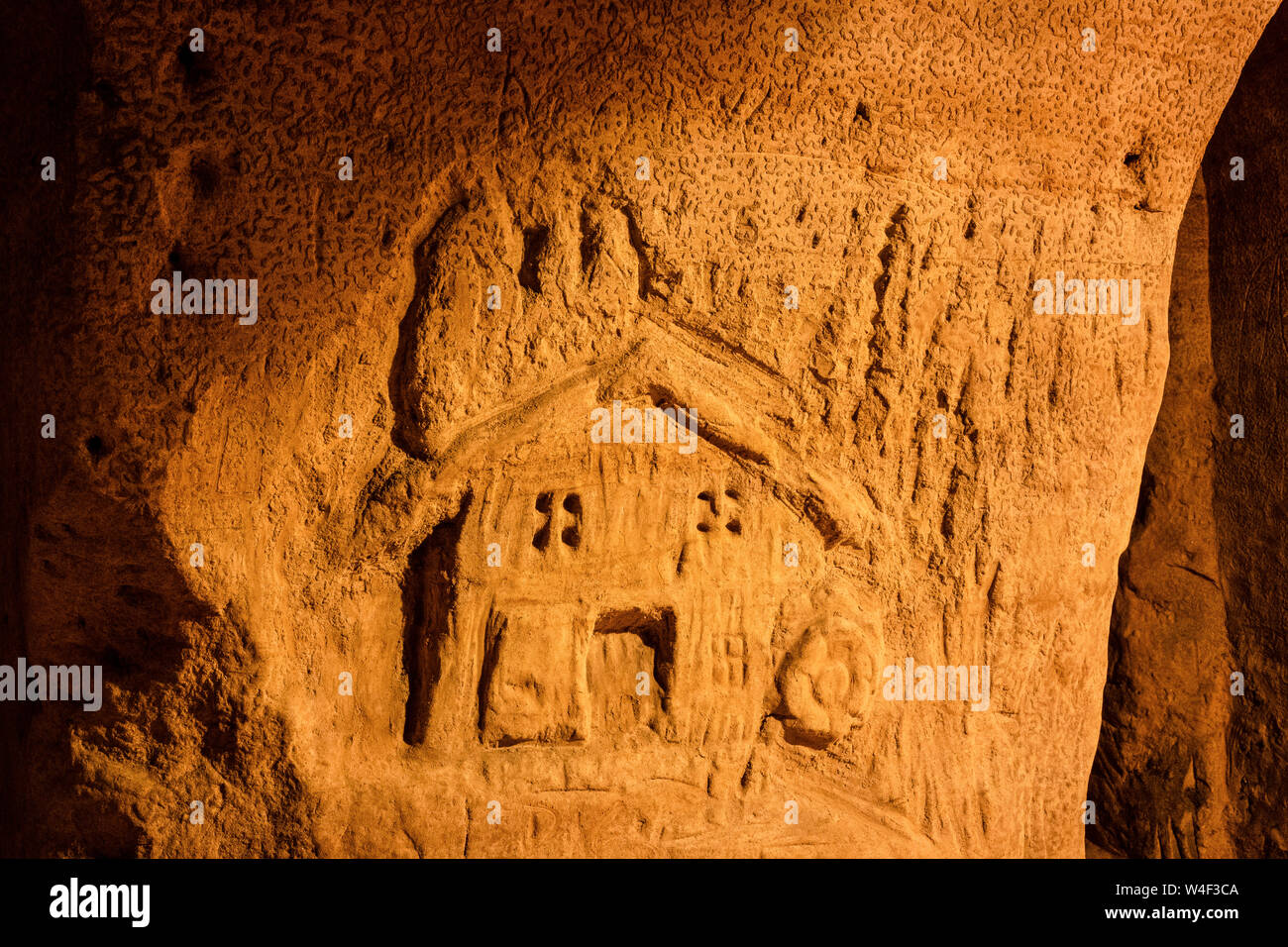 Italy Marche Osimo Piazza Dante caves Stock Photo - Alamy