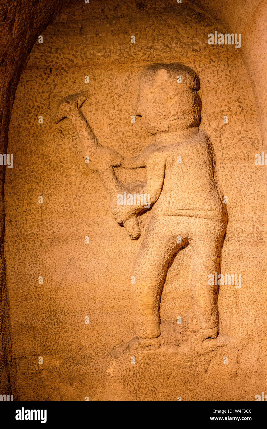 Italy Marche Osimo Piazza Dante caves Stock Photo - Alamy