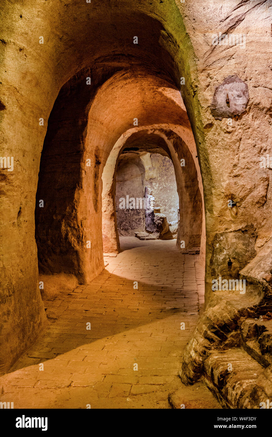 Italy Marche Osimo Piazza Dante caves Stock Photo - Alamy