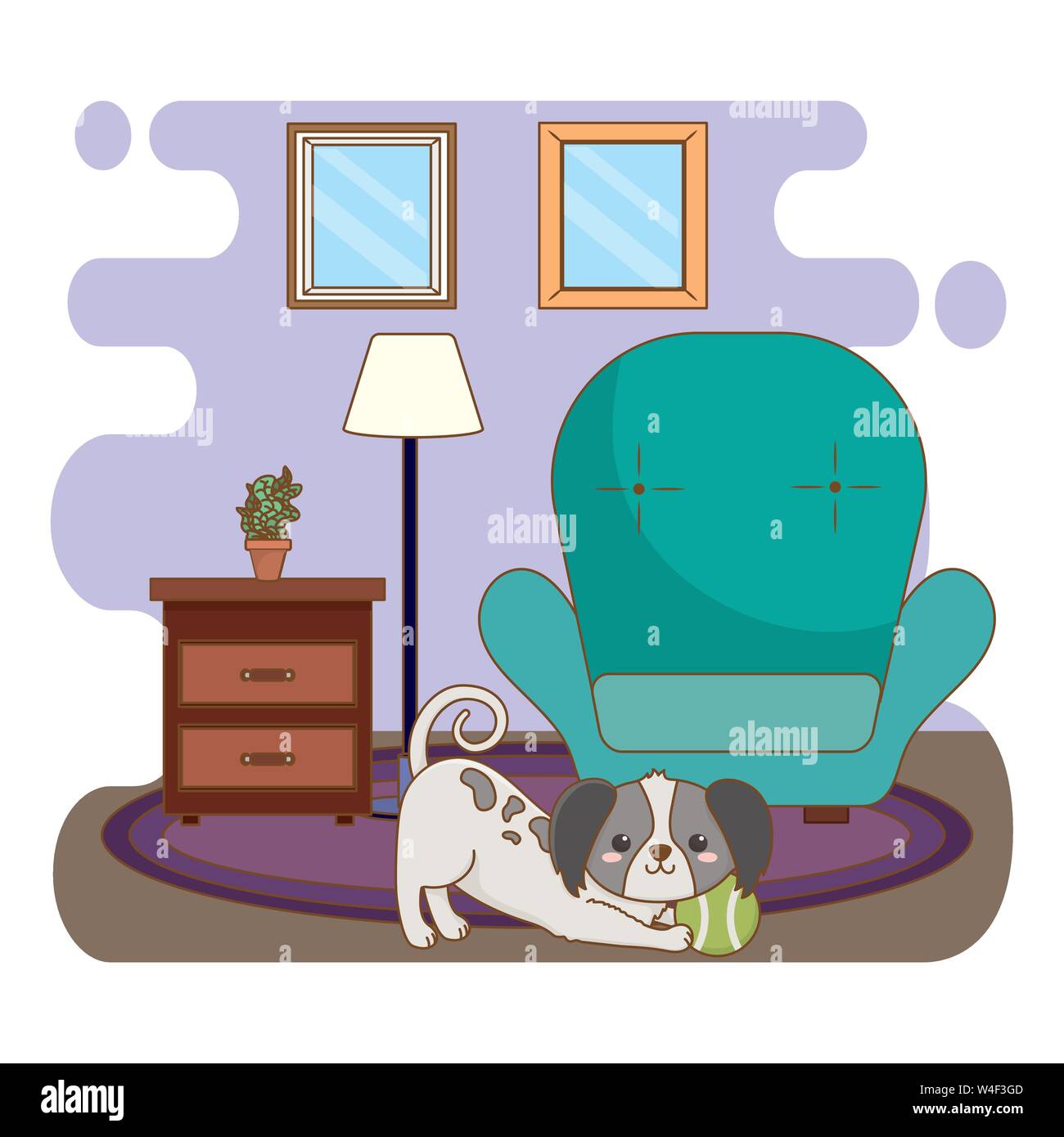 Dog cartoon design, Mascot pet animal nature cute and puppy theme ...