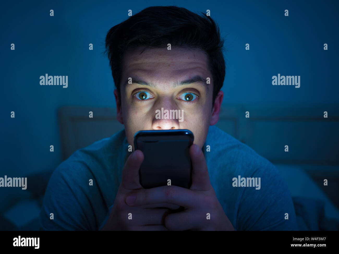 Depression man bed hi-res stock photography and images - Alamy