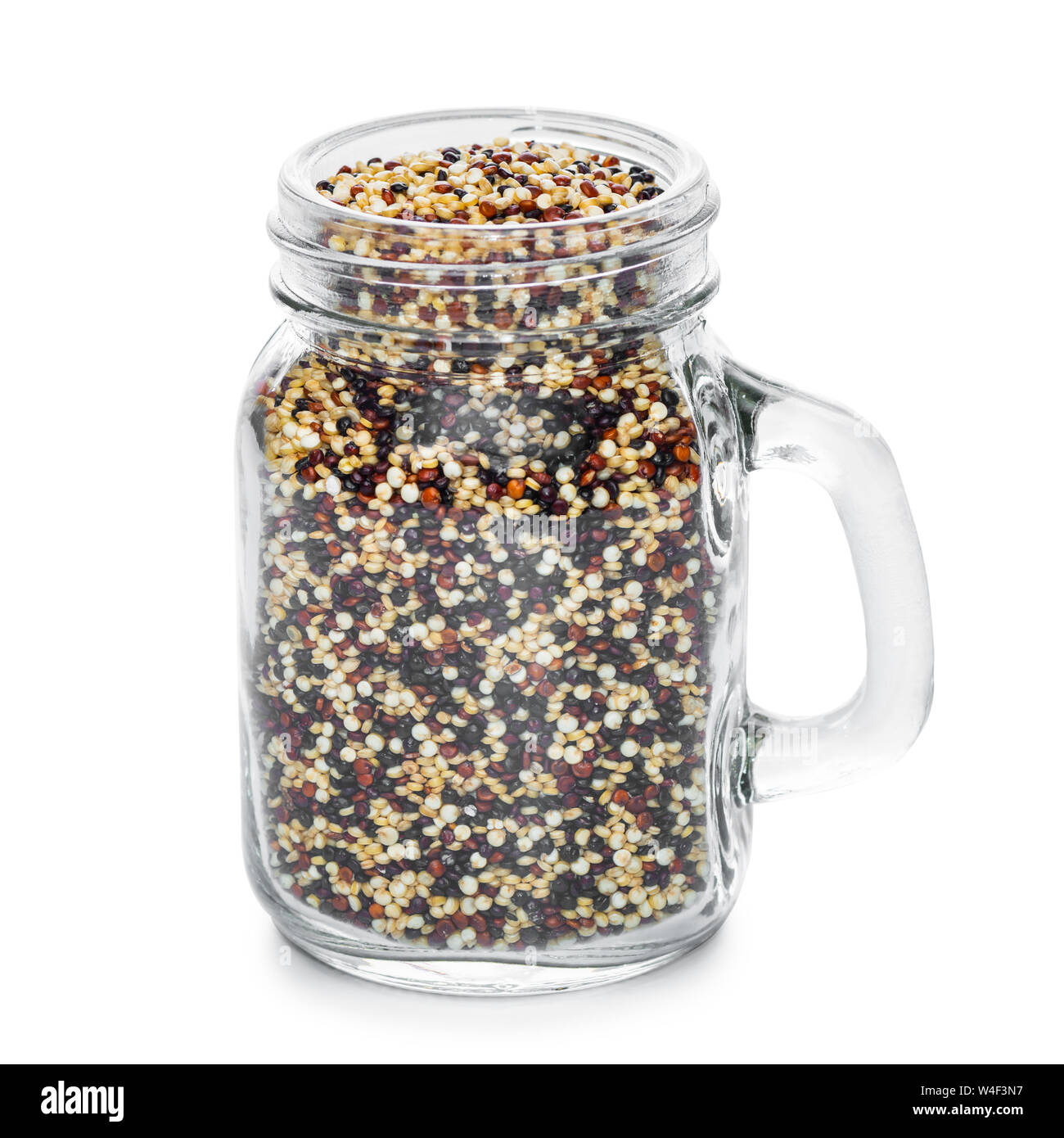 quinoa seeds in jar isolated on white background Stock Photo - Alamy