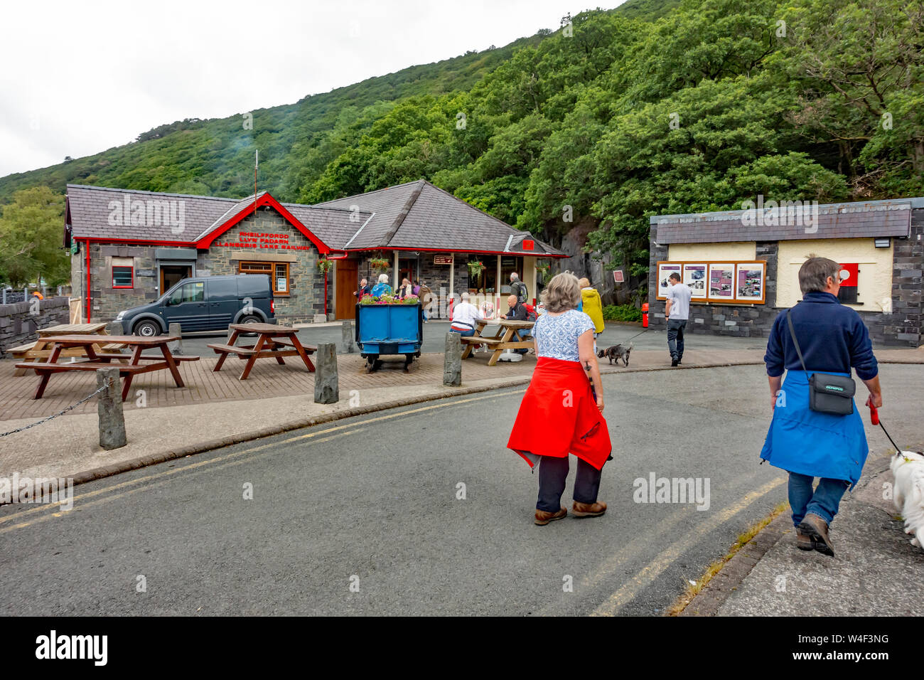 Padarn Lake Railway, Llanberis, North Wales. The railway station where ...