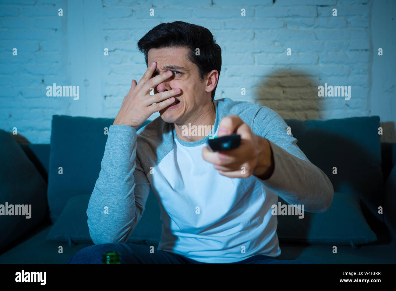 Creepy man watching tv hi-res stock photography and images - Alamy