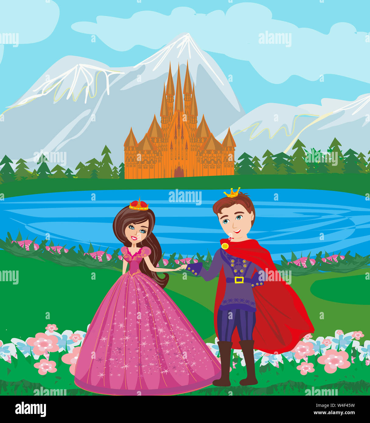 Beautiful Princess And Prince