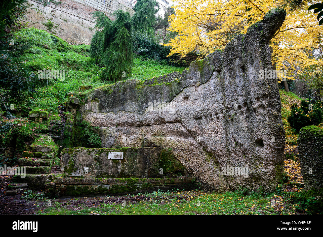 Italy Marche Osimo Fonte Magna Stock Photo - Alamy