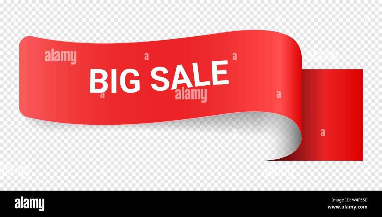 Red Vector Illustration Sign Big Sale. Illustrations For Promotion ...