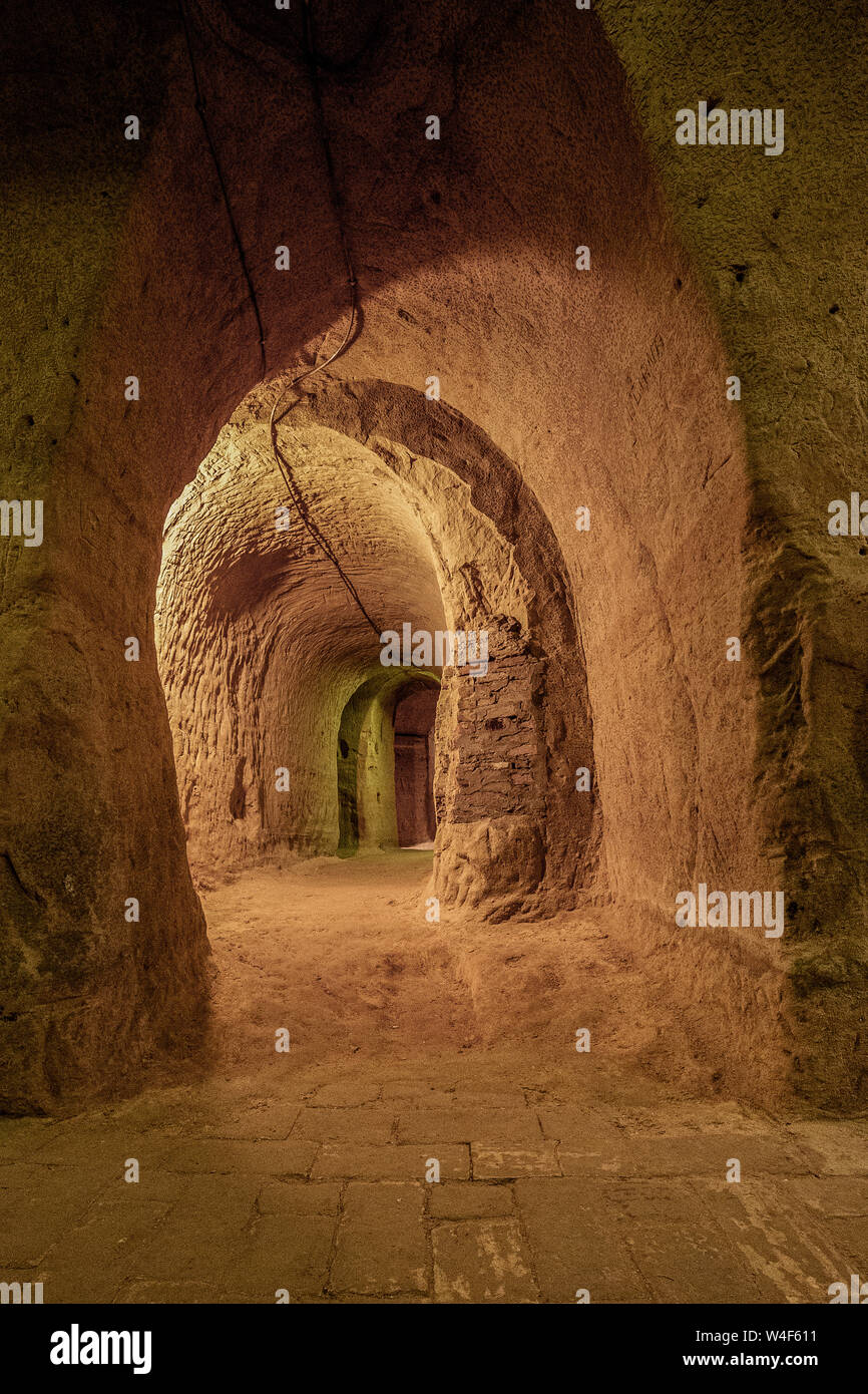 Italy Marche Osimo Piazza Dante caves Stock Photo - Alamy