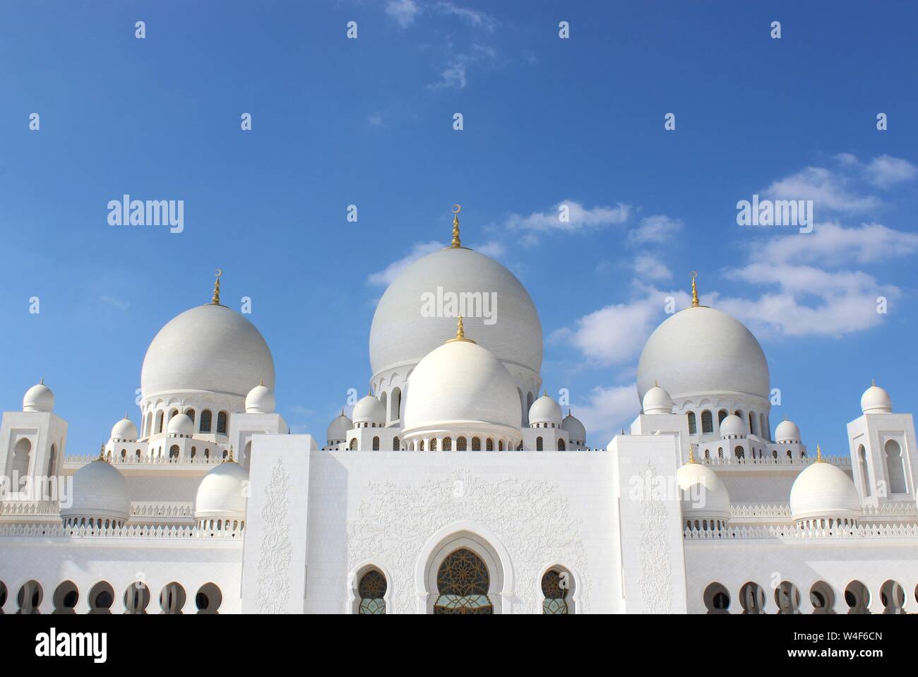 Different domes of Sheikh Zayed Grand Mosque, Abu Dhabi, UAE Stock ...