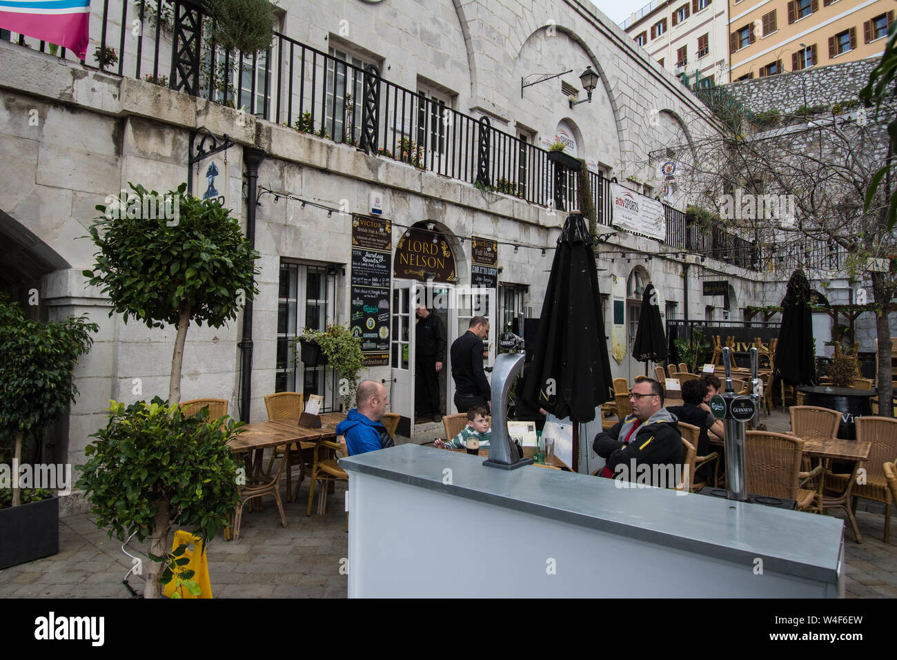 The Lord nelson pub in Gibraltar Stock Photo - Alamy