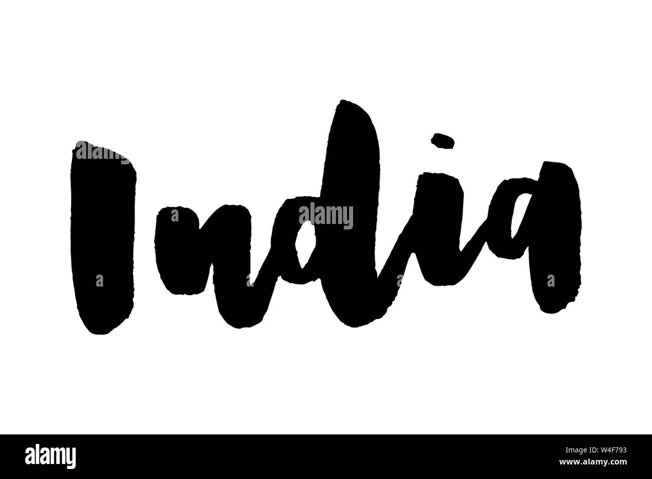 slogan Vector lettering India lettering calligraphy illustration Stock ...