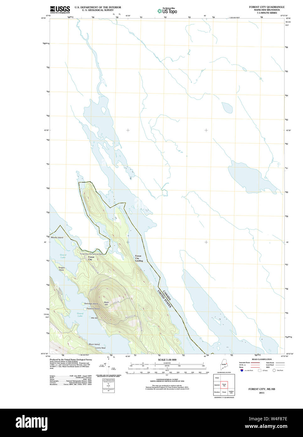 Forest city map Cut Out Stock Images & Pictures - Alamy