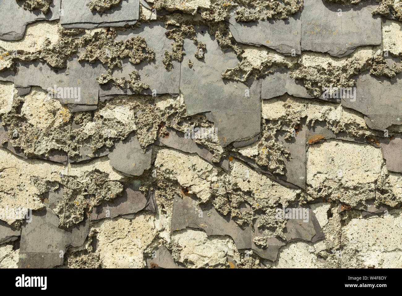 textured stone and concrete wall Stock Photo - Alamy