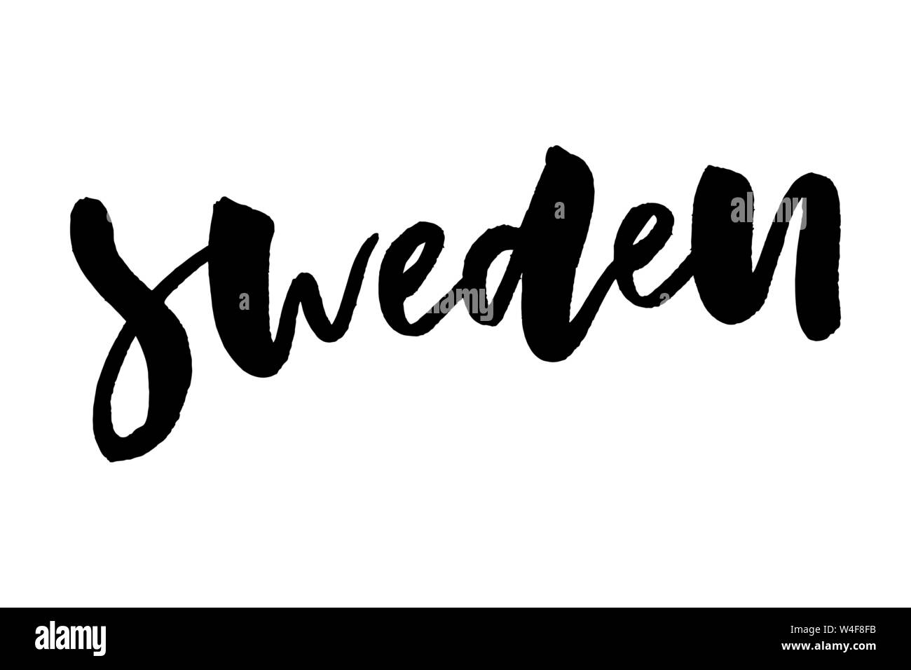 Sweden brush flag hi-res stock photography and images - Alamy