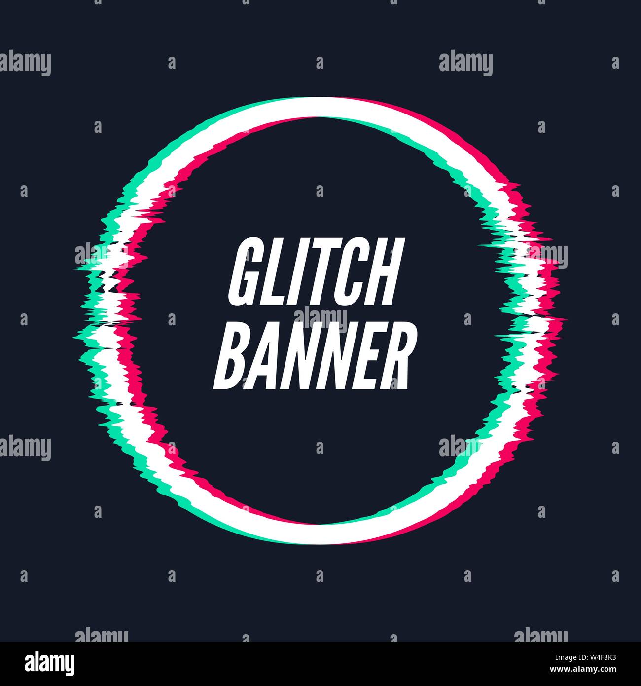 Set of simple geometric square form, frames or border in distorted ...