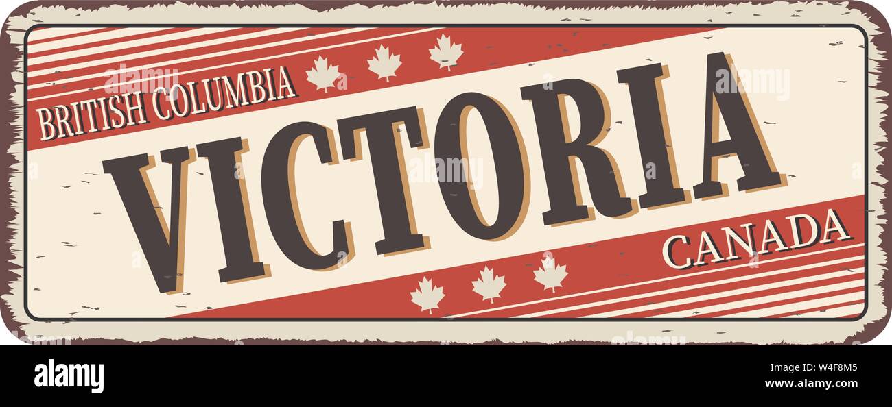 Welcome to victoria canada Cut Out Stock Images & Pictures - Alamy