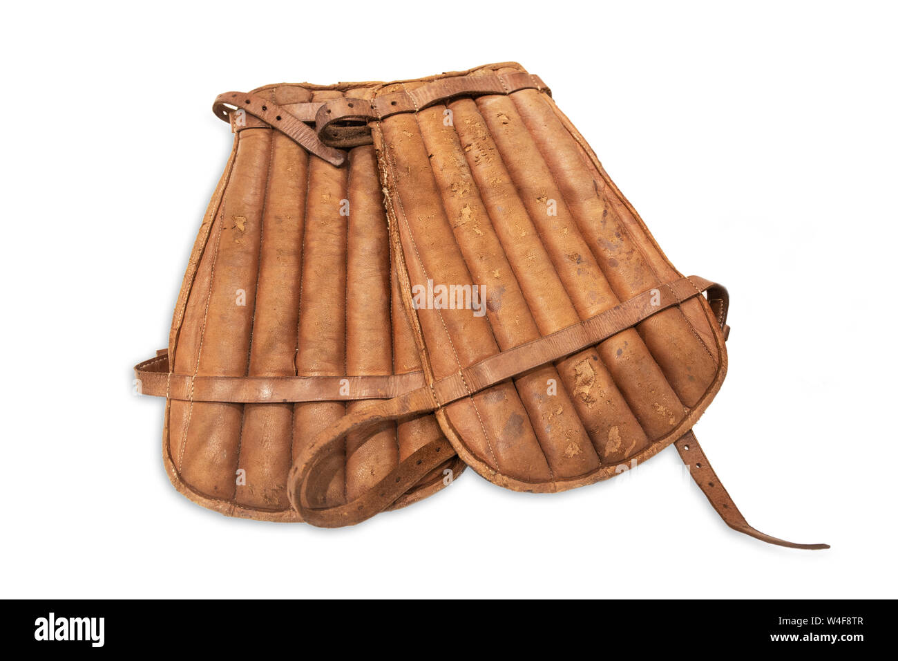 Antique football shinguards dates back to early in the 20th century ...