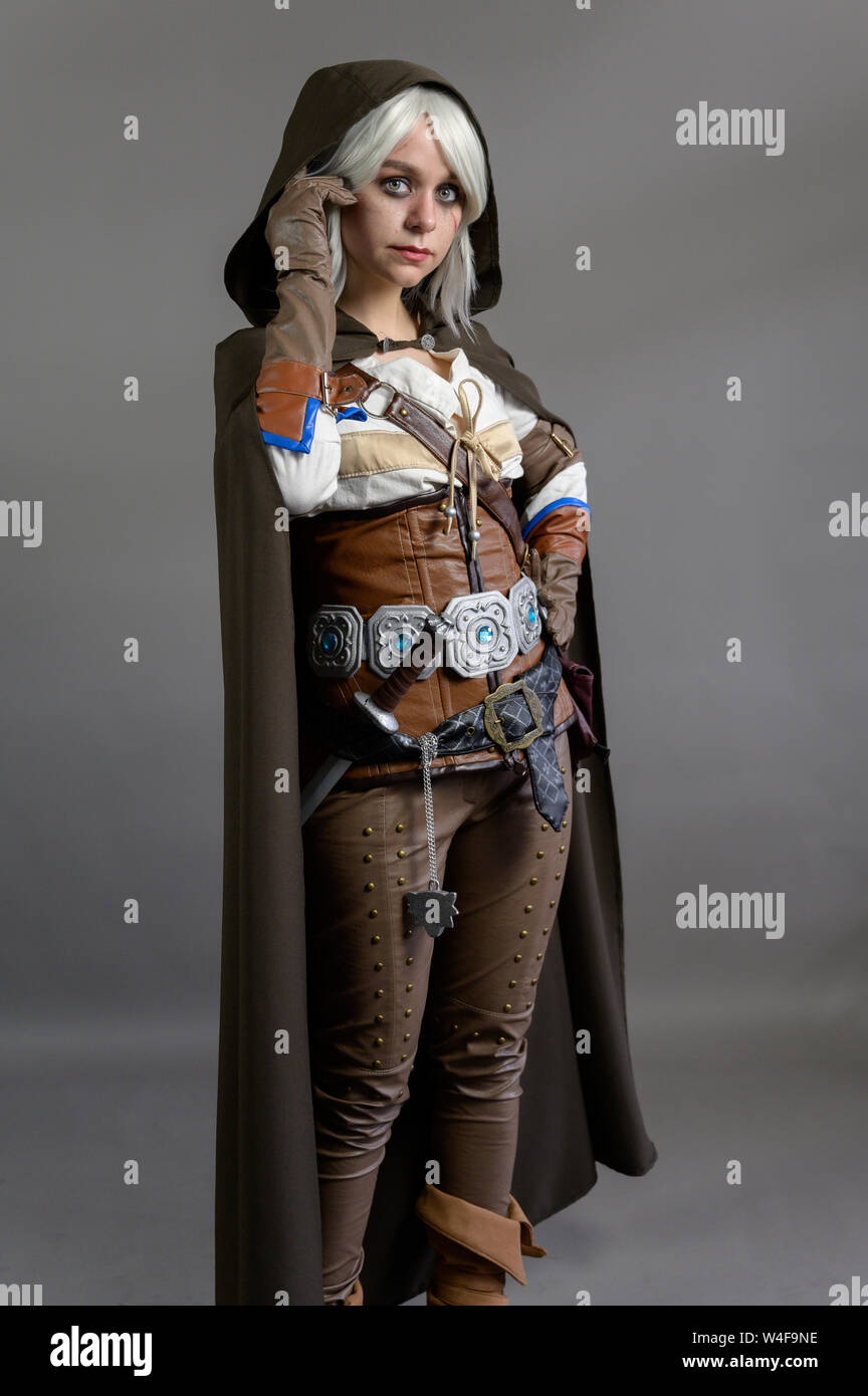 VLADIVOSTOK, RUSSIA - JULY 20, 2019: Festival on the game and a series ...