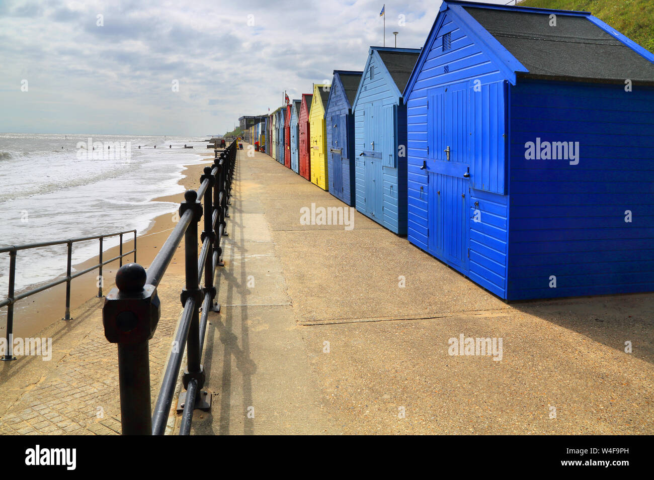 beach huts at mundesley on the norfolk coast Stock Photo - Alamy