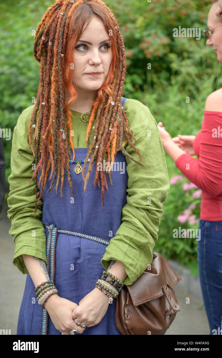 VLADIVOSTOK, RUSSIA - JULY 20, 2019: Alina Gingertail singer and ...