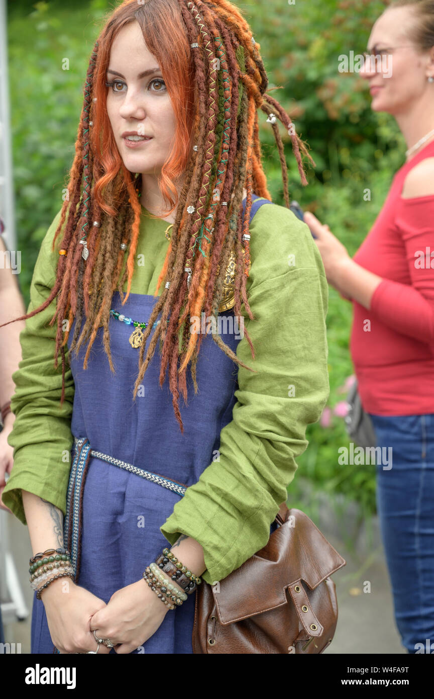 VLADIVOSTOK, RUSSIA - JULY 20, 2019: Alina Gingertail singer and ...