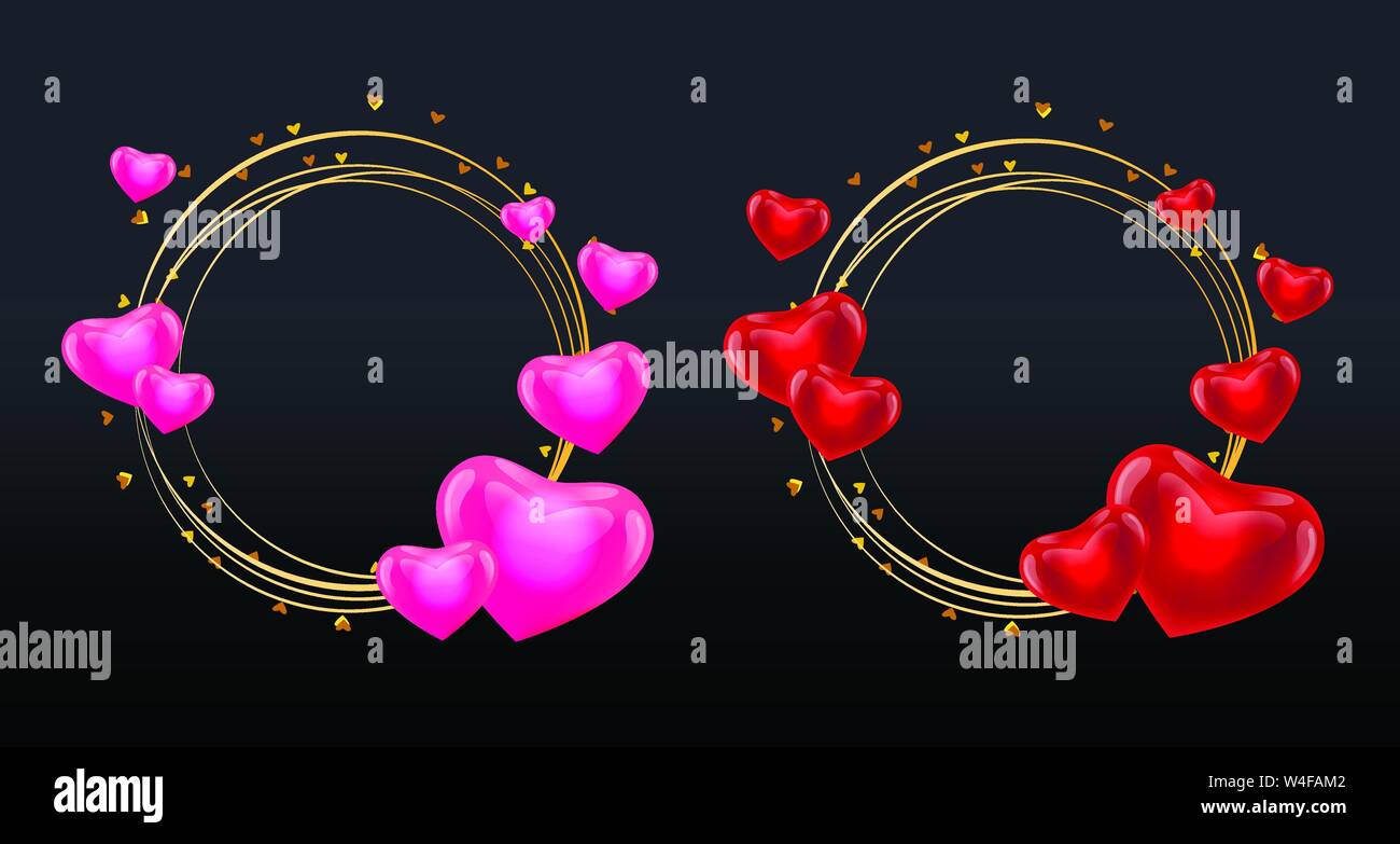 Gold vector circle frame vector vectors Stock Vector Images - Alamy