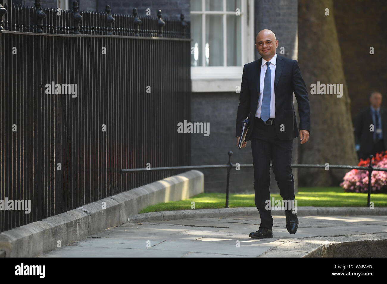 Home Secretary Sajid Javid arrives for a cabinet meeting at 10 Downing ...