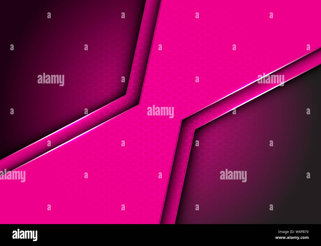 Abstract pink polygon metallic with hexagon mesh pattern design modern ...