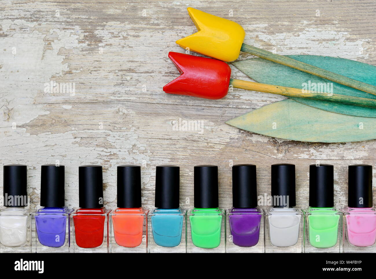 Different colors of fingernail polish hi-res stock photography and ...
