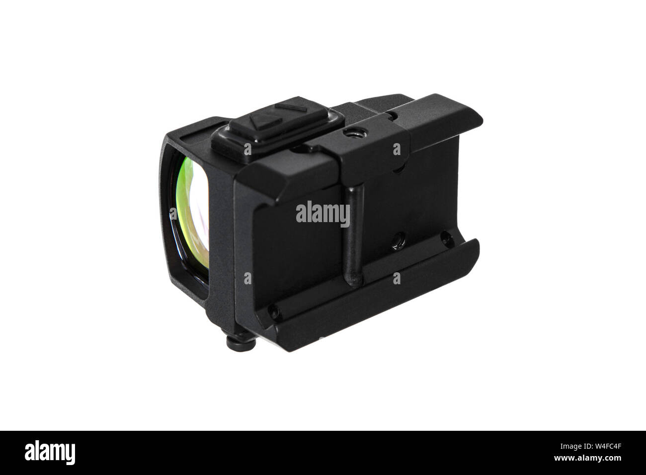 modern black collimator sight isolated on white background Stock Photo ...
