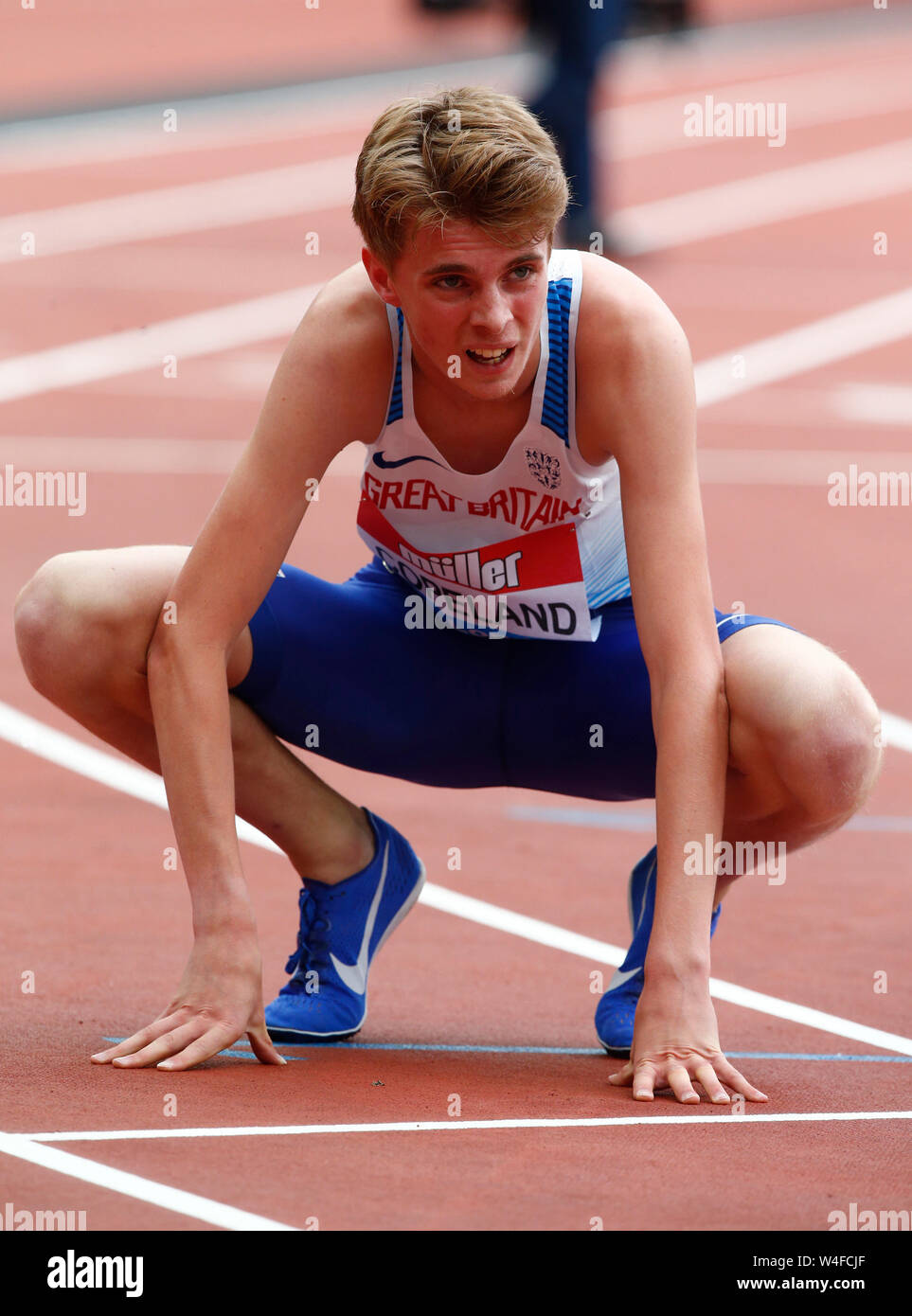 LONDON, ENGLAND. JULY 21: Piers Copeland of Great Britain and Northern ...